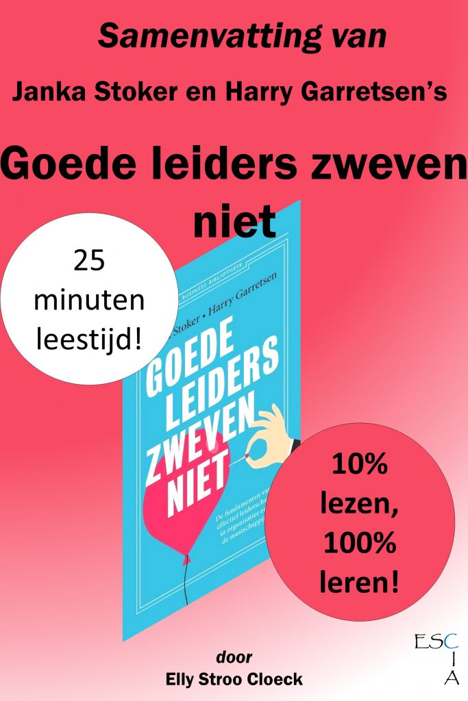 Samenvatting van Goede leiders zweven niet - 1001 Managementboeken